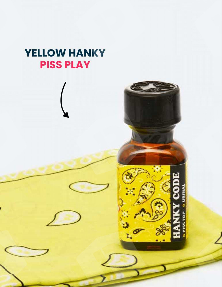 Hanky Code Yellow Poppers 24ml + Bandana - Golden shower favourite