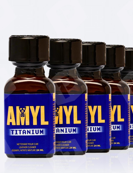 Amyl Titanium Poppers 24ml x5 Pack | Best Value Ultra Strong Formula